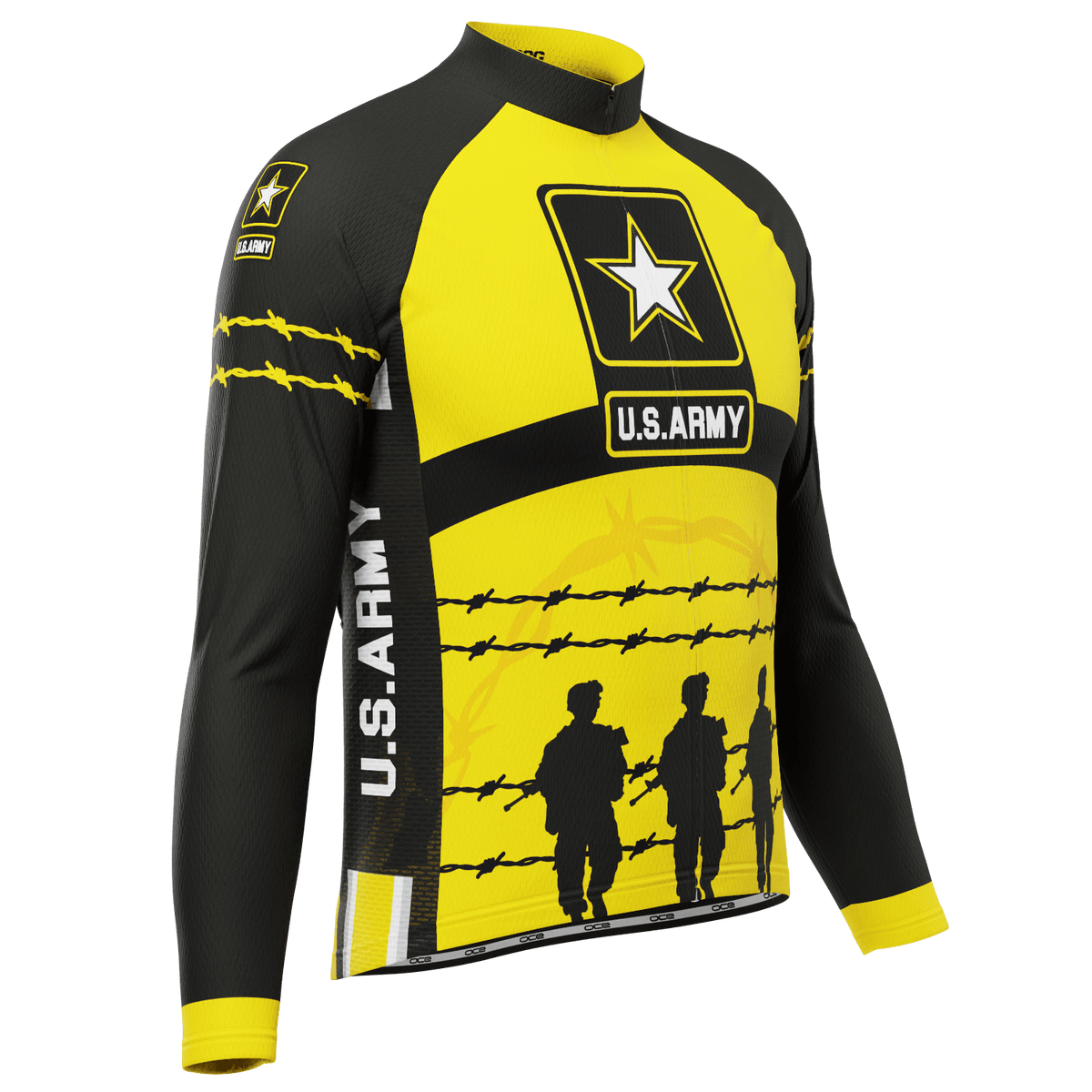 Men's USAF Army Troops Barbed Wire Long Sleeve Cycling Jersey – Online ...