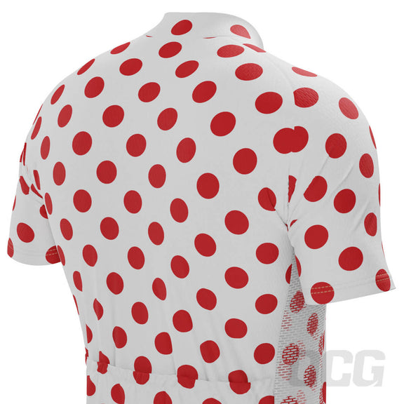 Men's White Polka Dot Short Sleeve Cycling Kit only $94.99 - Exclusive ...